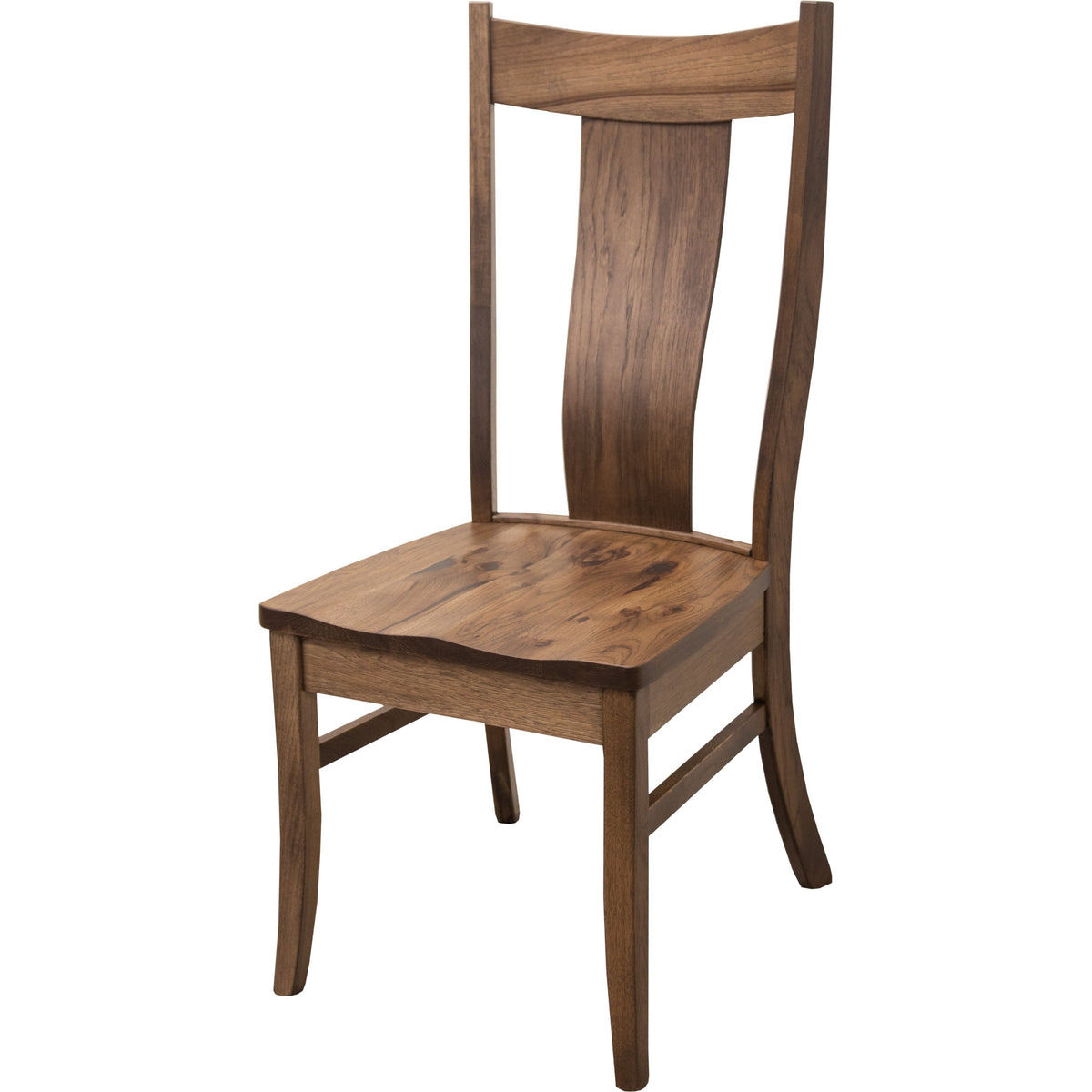 Eagle Solid Hickory Wood Side Dining Chair in Cocoa Light