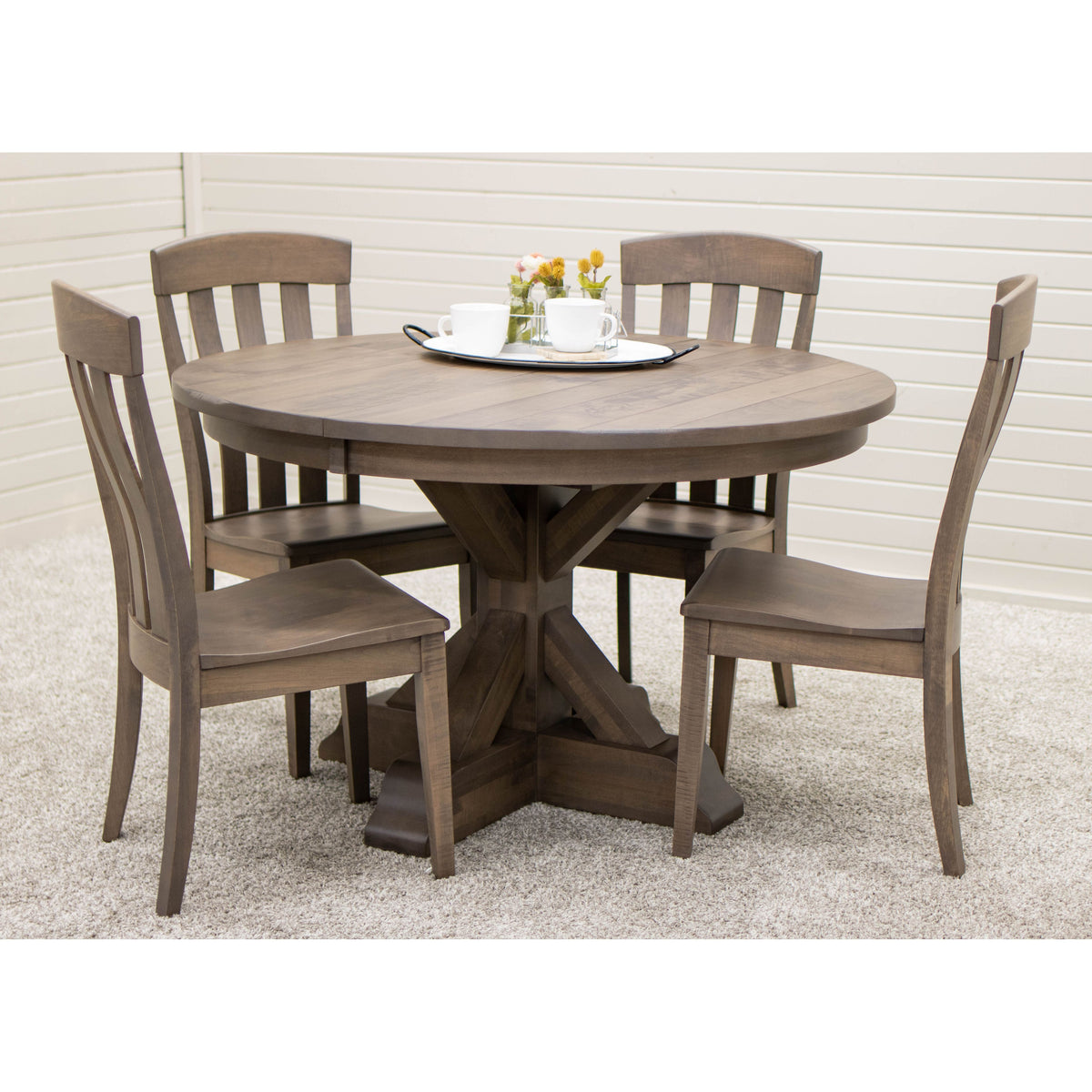 Oregon Maple Wood Side Dining Chair in DC Driftwood