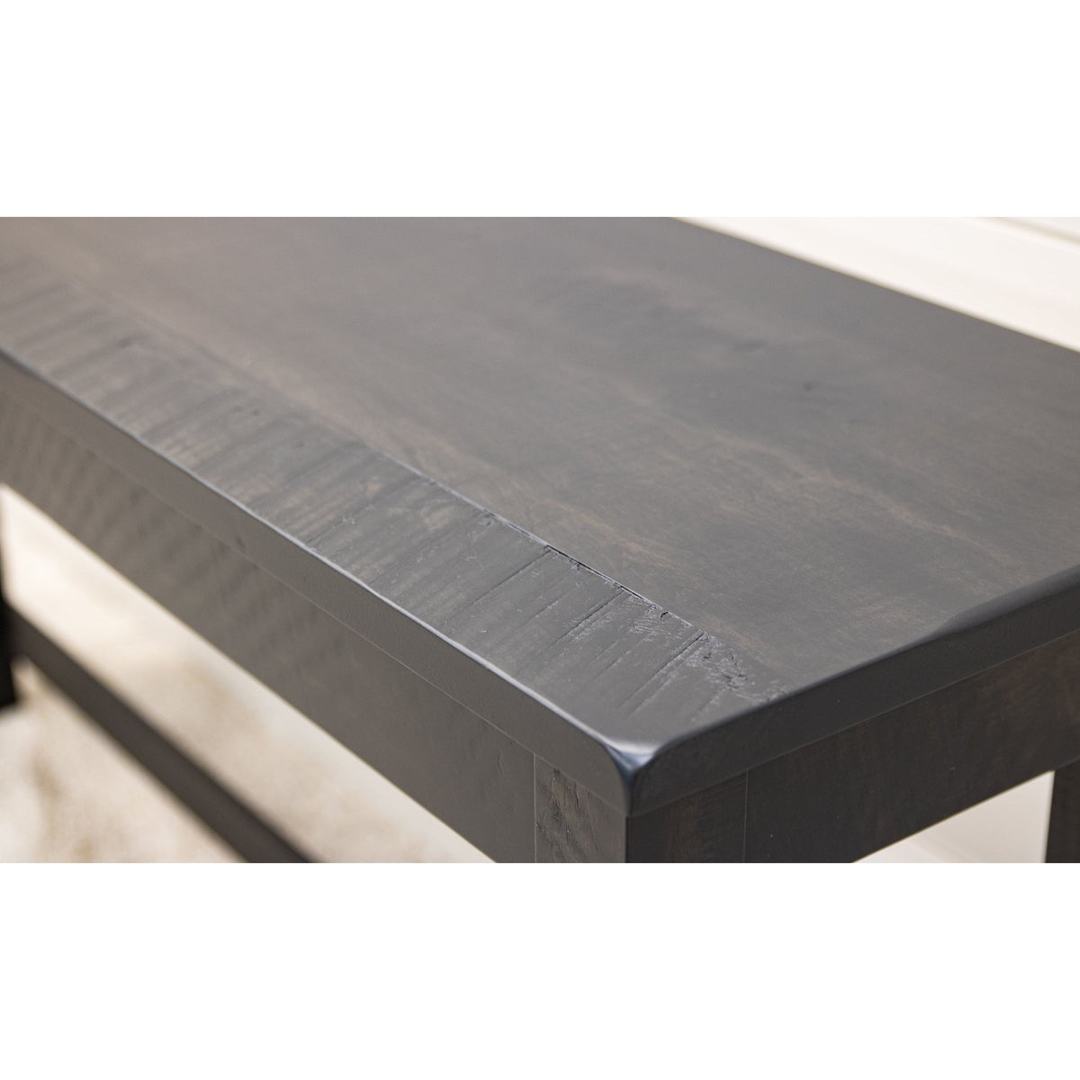 Milltown Maple Wood Sofa Bar Table in Dark Knight Color