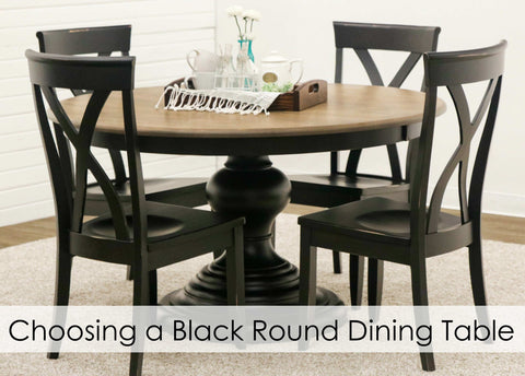 3 Tips for Choosing a Black Round Dining Table | Dutch Craft