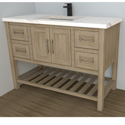 48 Inch Bathroom Vanities | Custom Solid Wood Vanity 48 Inch