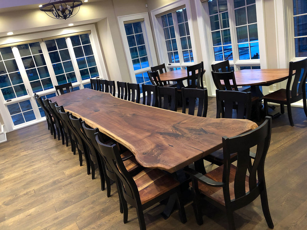 Live Edge Dining Table Set | Live Edge Dining Room Table