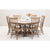Alberta Maple Wood Round Extending Dining Table in Willowbend