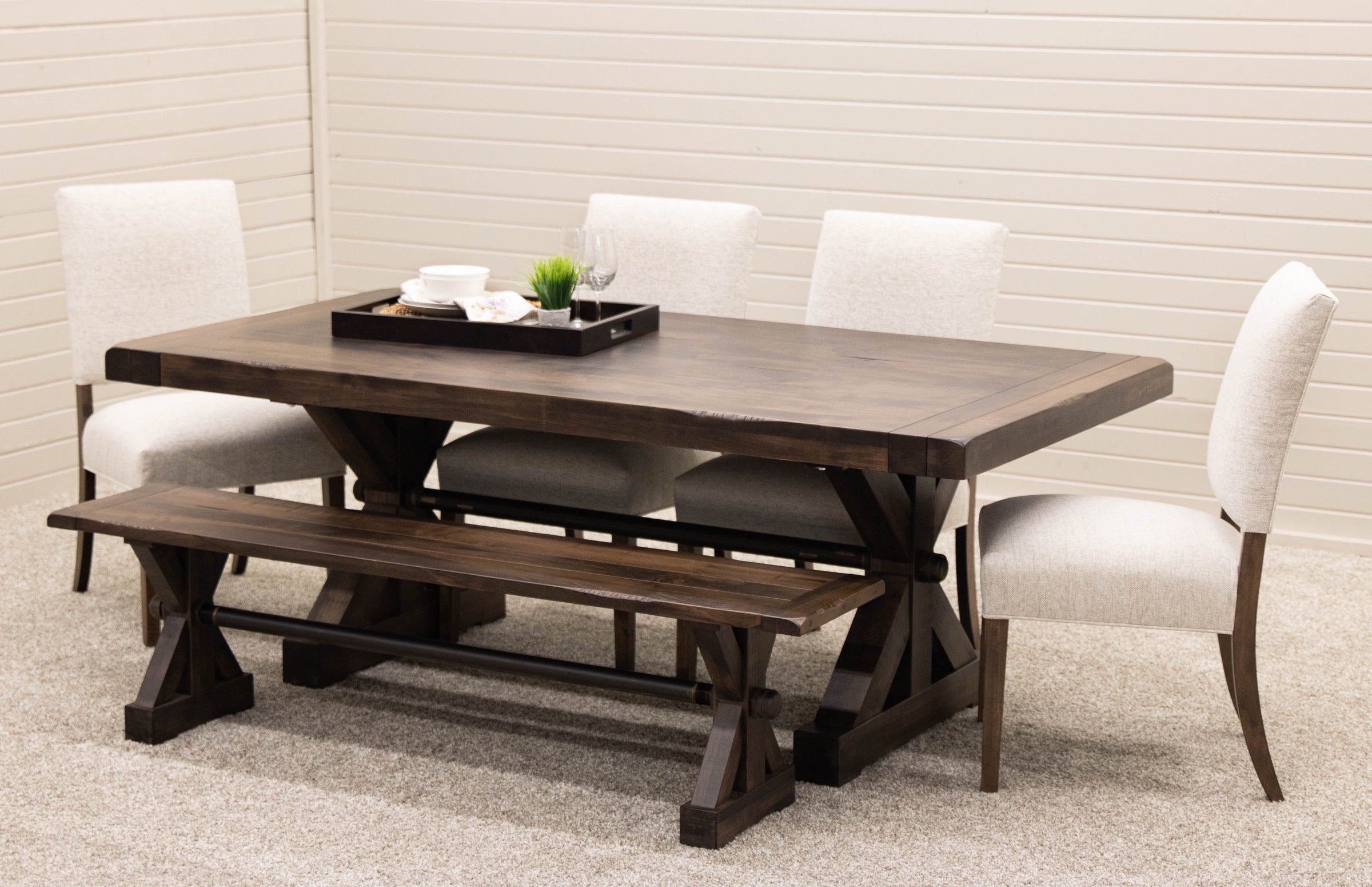 trestle table designs extendable solid wood styles alexandria maple ...