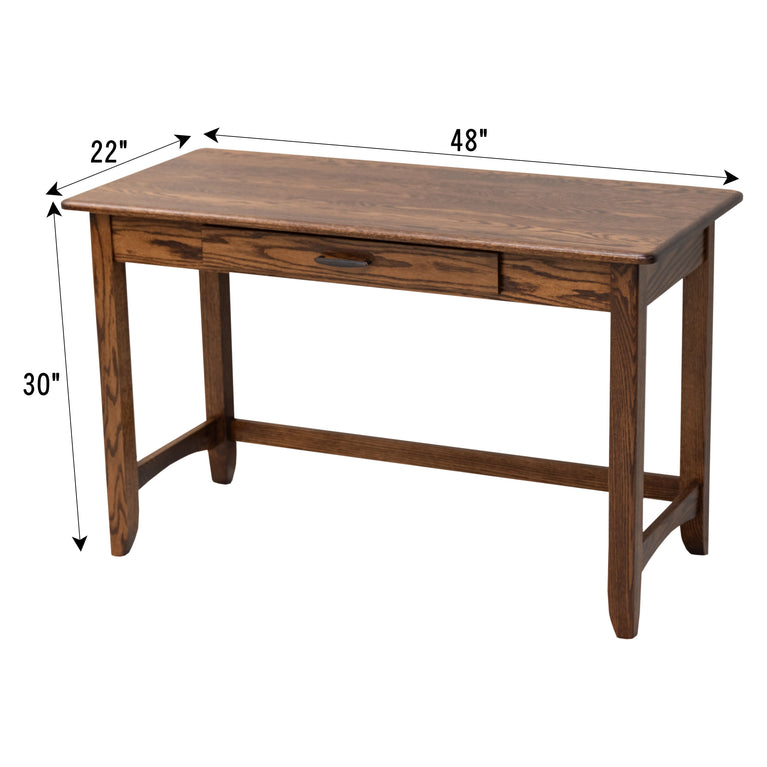 Austin Solid Oak Wood Writing Desk | Michael's Cherry Stain