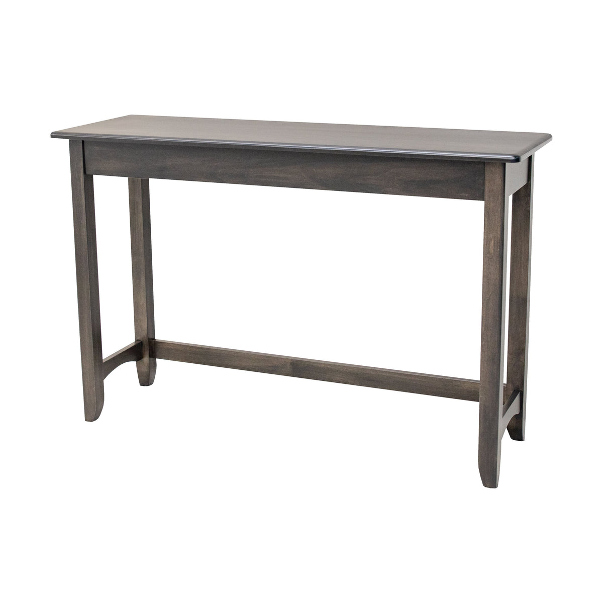 Austin Solid Maple Wood Sofa Bar Table in Gunsmoke