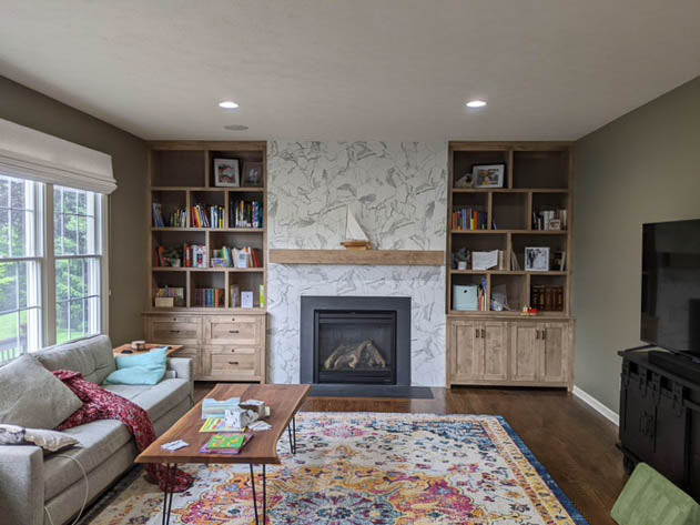 Customer's space with final installed project