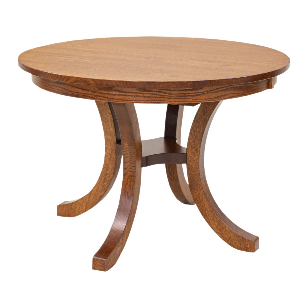 Amish Oak Round Dining Table | Round White Oak Dining Table