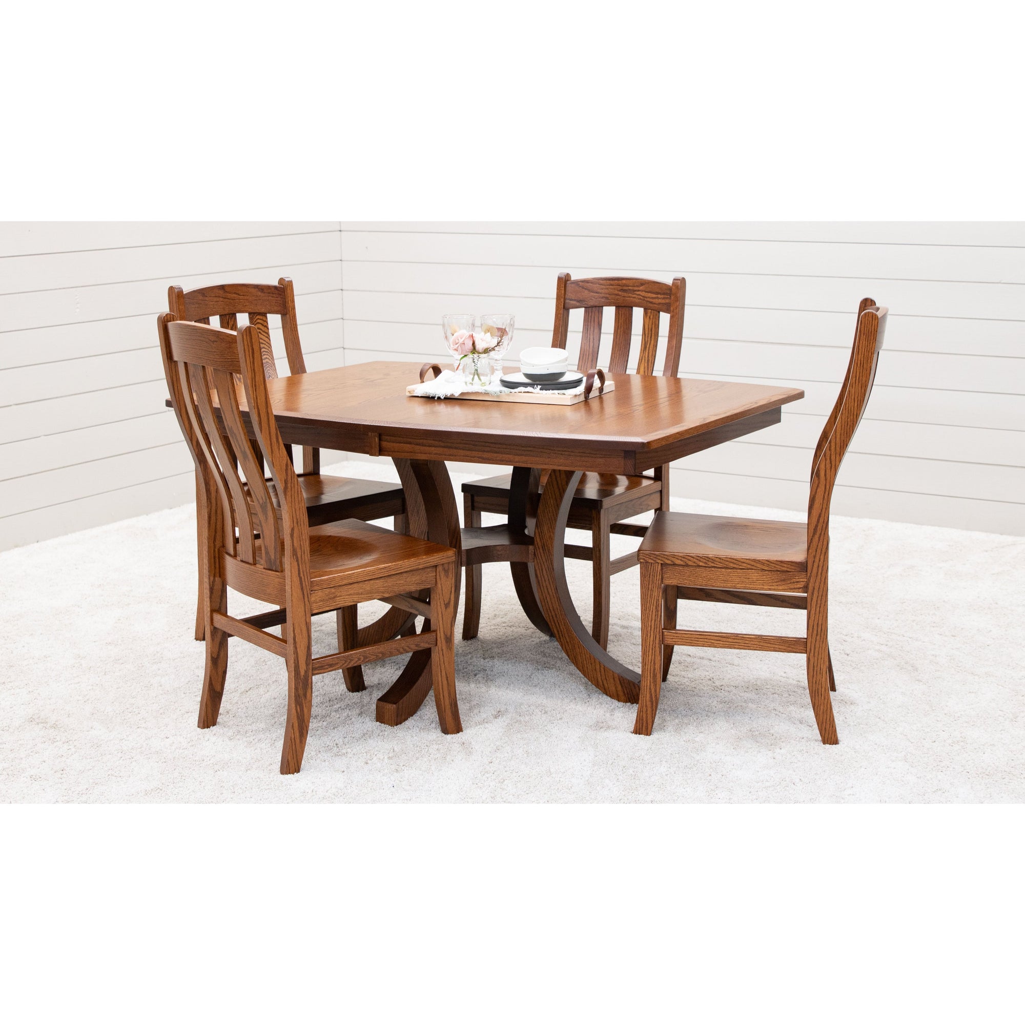 Oak Table and Chairs | Oak Dining Set | Amish Oak Table Set