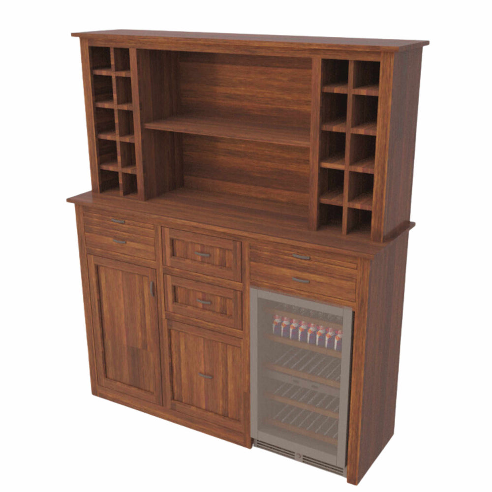 Coffee Bar with Mini Fridge