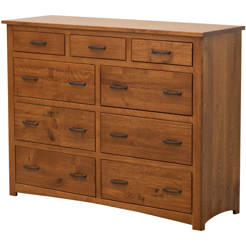 Craftsman Mission 9-Drawer Tall Dresser