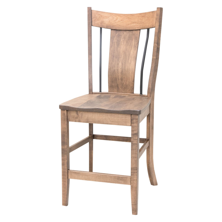 Eagle 24" Maple Wood Stationary Bar Stool in Willowbend