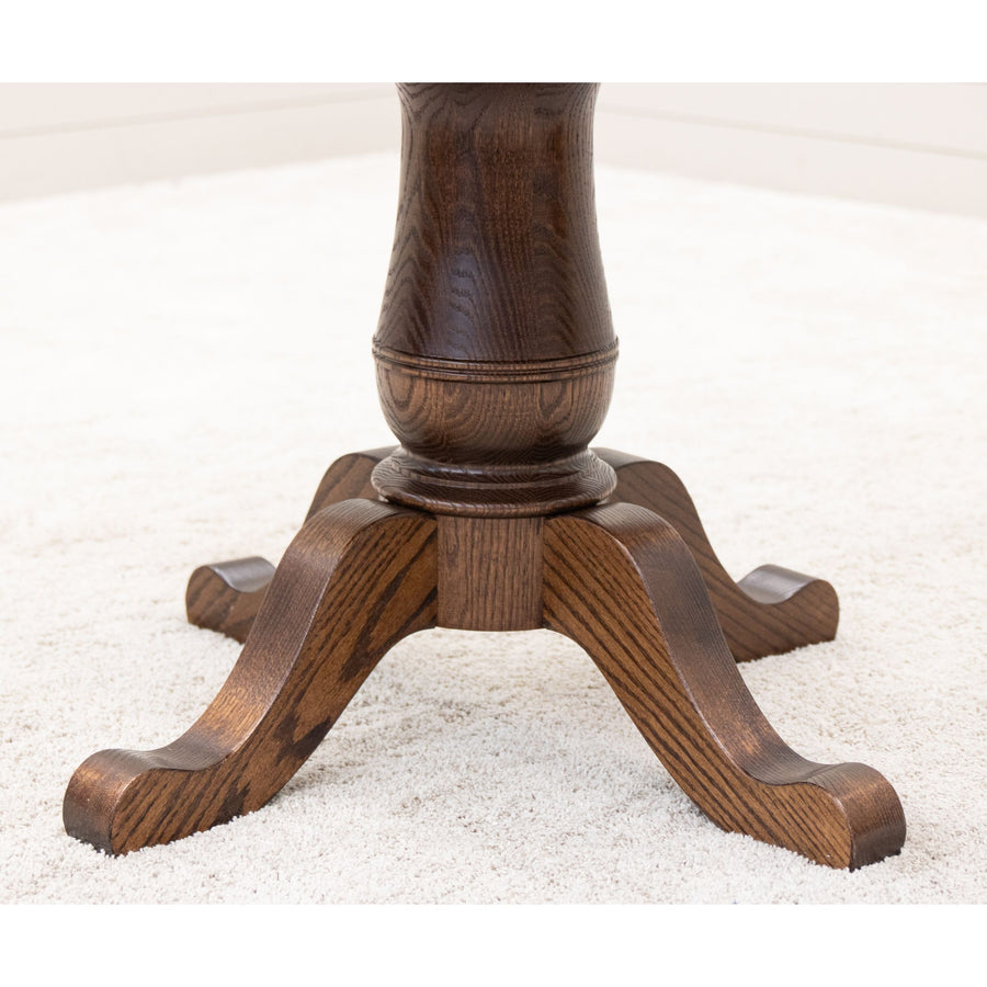 Amish Oak Round Dining Table | Round White Oak Dining Table
