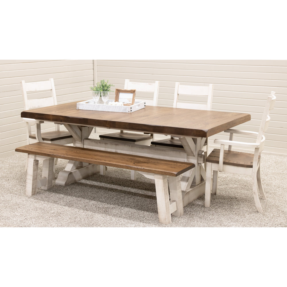 Extendable Trestle Table Designs | Solid Wood Trestle Tables