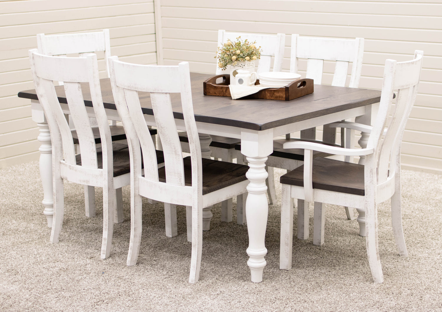 Maple/Glacier White & Rustic White Oak/Stone Brown