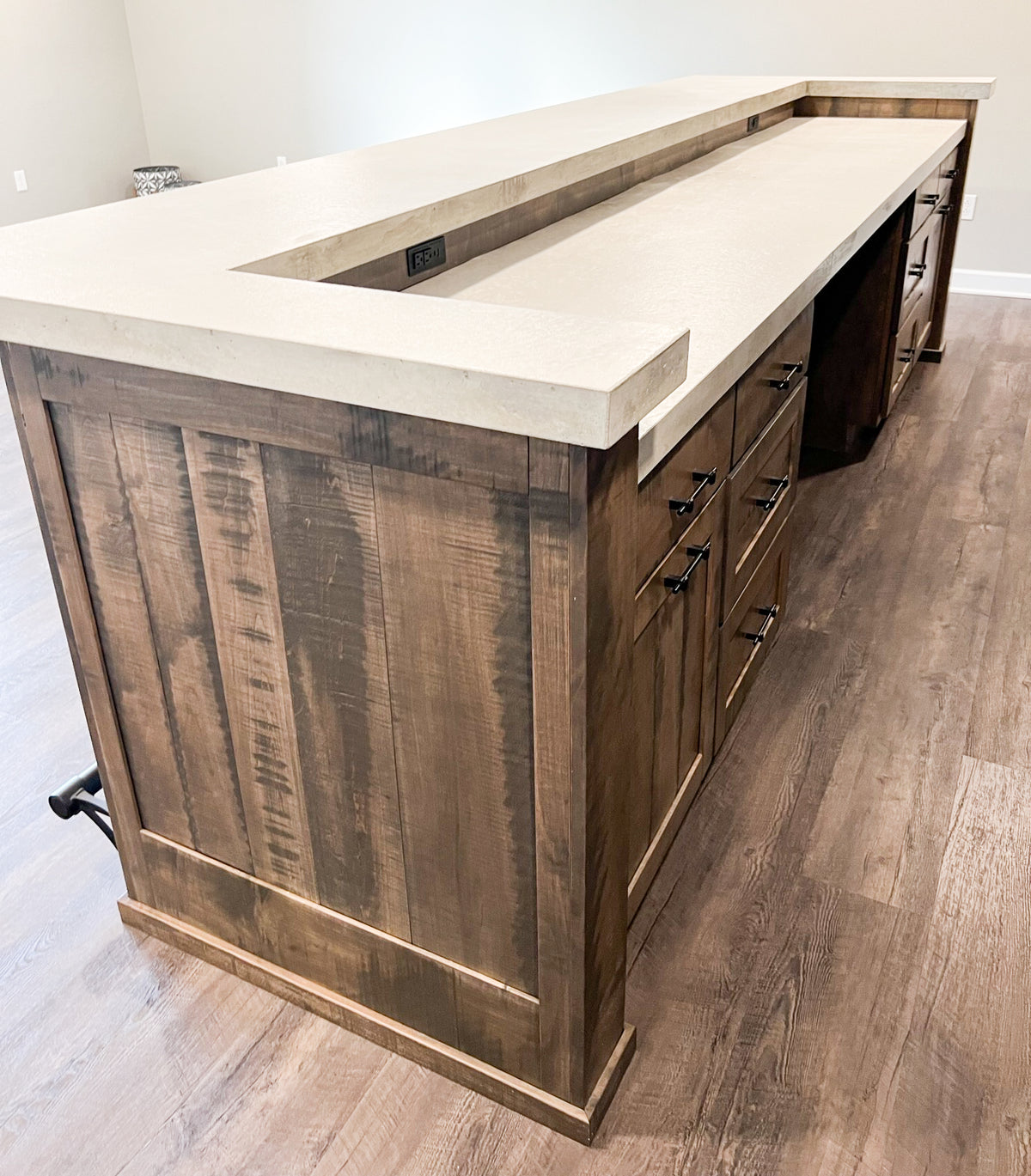 Customer's space with final installed project