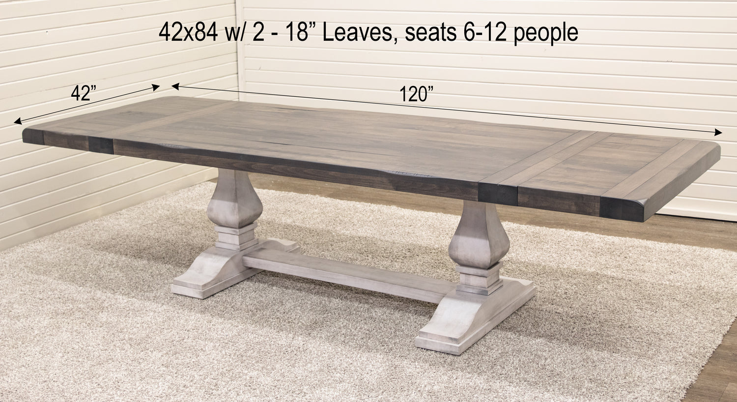 Table Shown with Optional Leaves