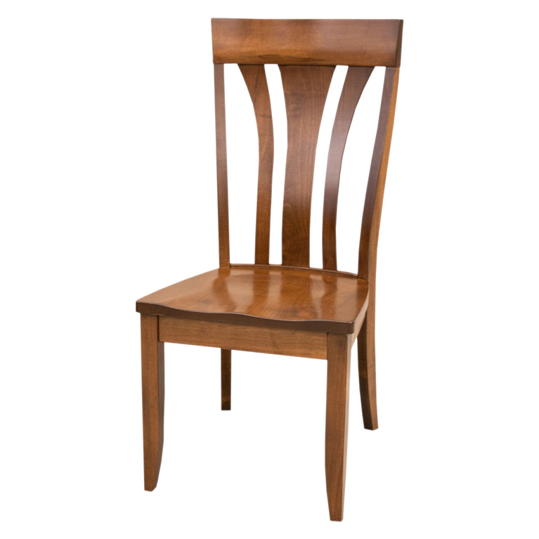 Hudson Solid Maple Wood Side Dining Chair in Boston Color