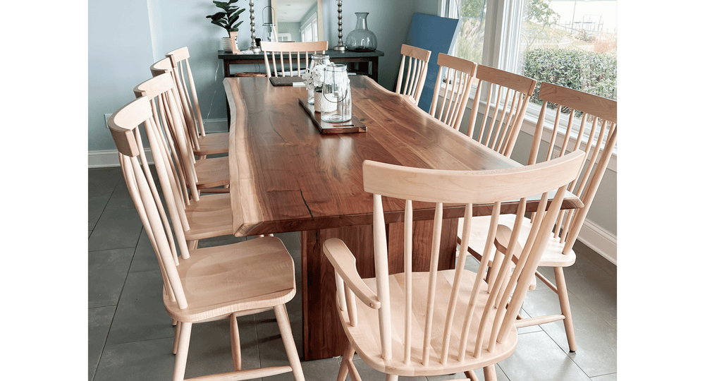Live Edge Dining Table Set | Live Edge Dining Room Table