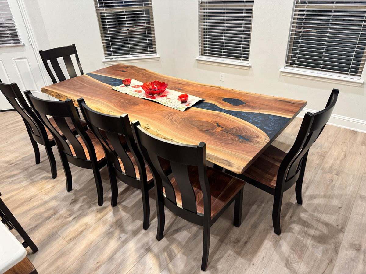 Live Edge Dining Table Set | Live Edge Dining Room Table