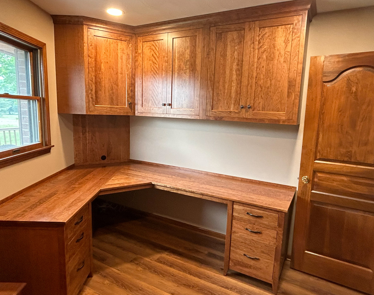 Cherry Corner Desk