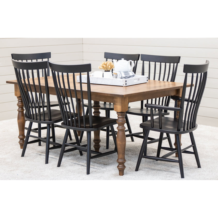 Turned Leg Dining Tables | Dining Tables with Black Legs