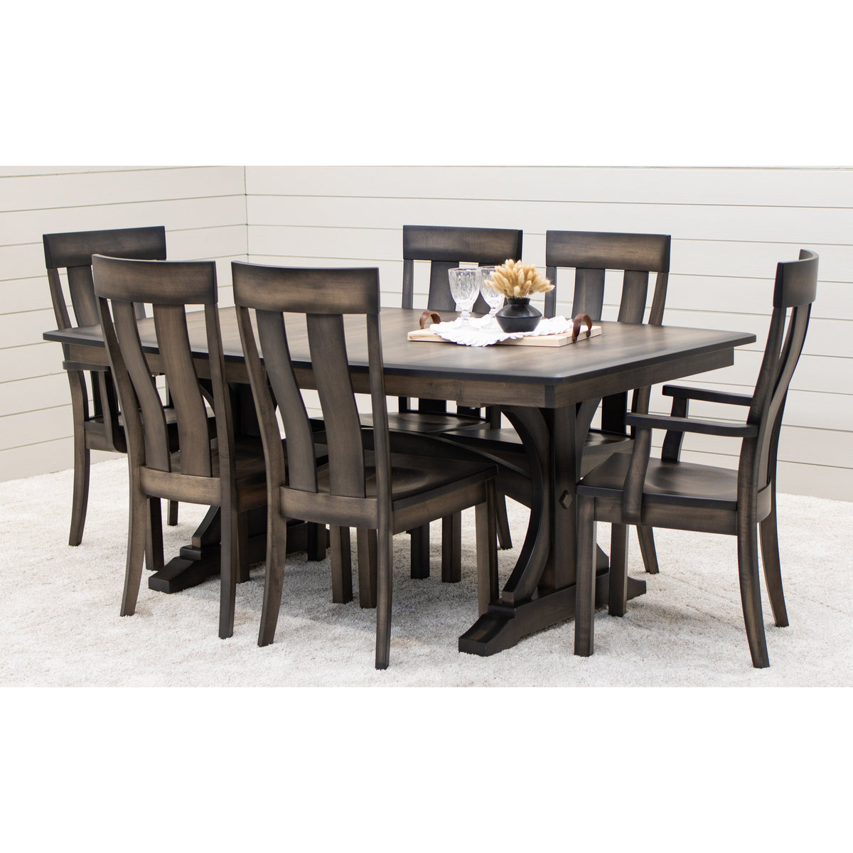 Hampton Maple Side Dining Chair in Sandy Point with Burnished Edges