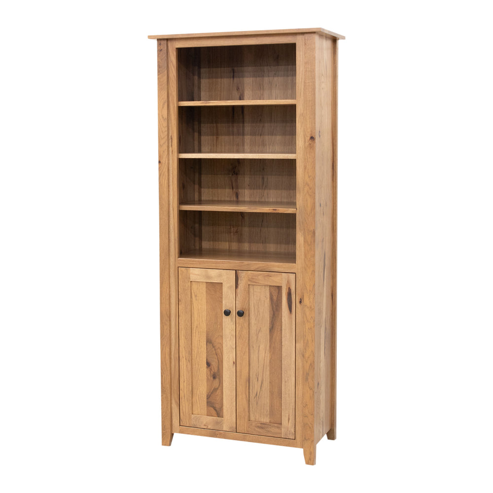 Wood Bookcase with Doors | Bookcase with Glass Doors