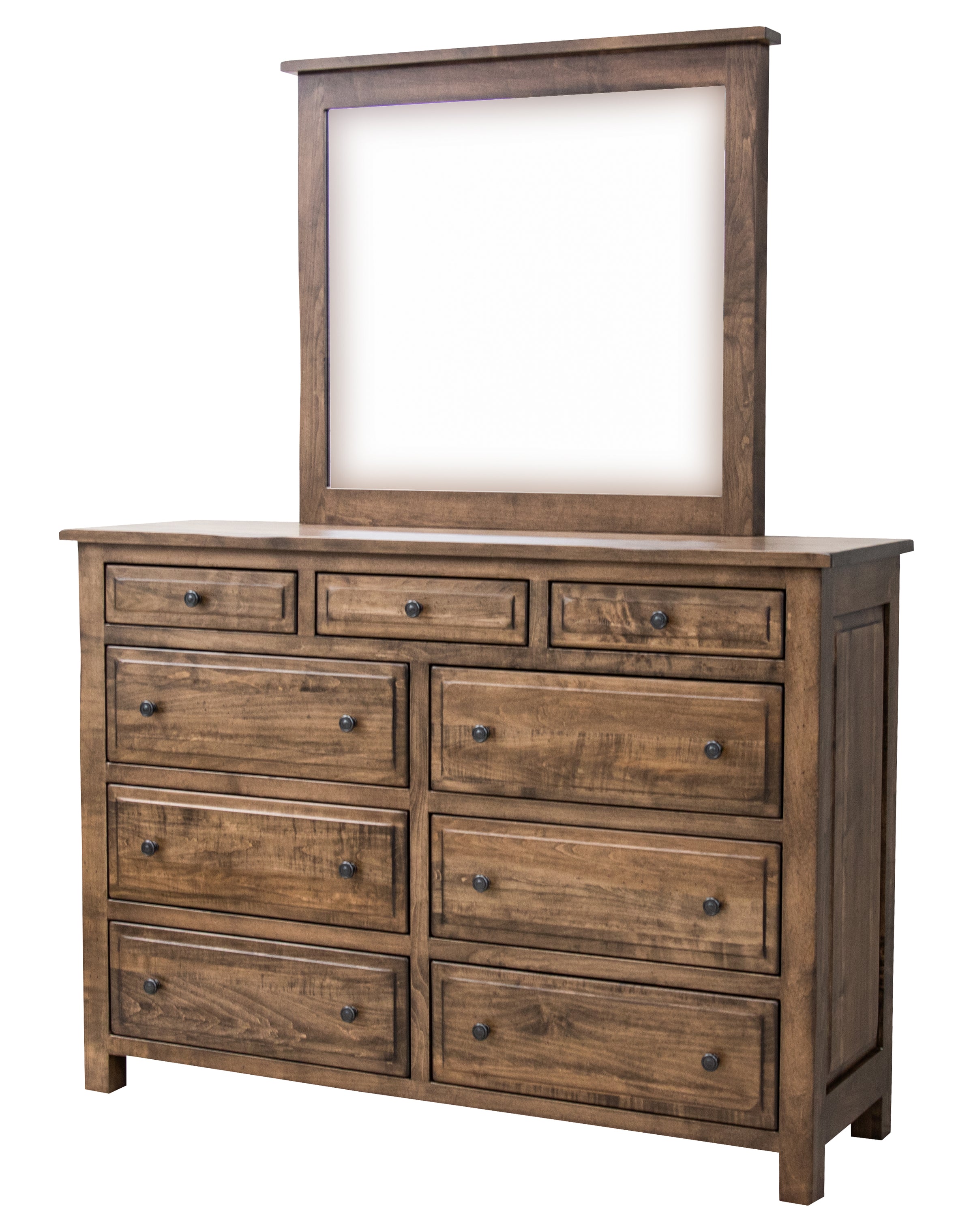 Savannah Rustic 9-Drawer Tall Dresser