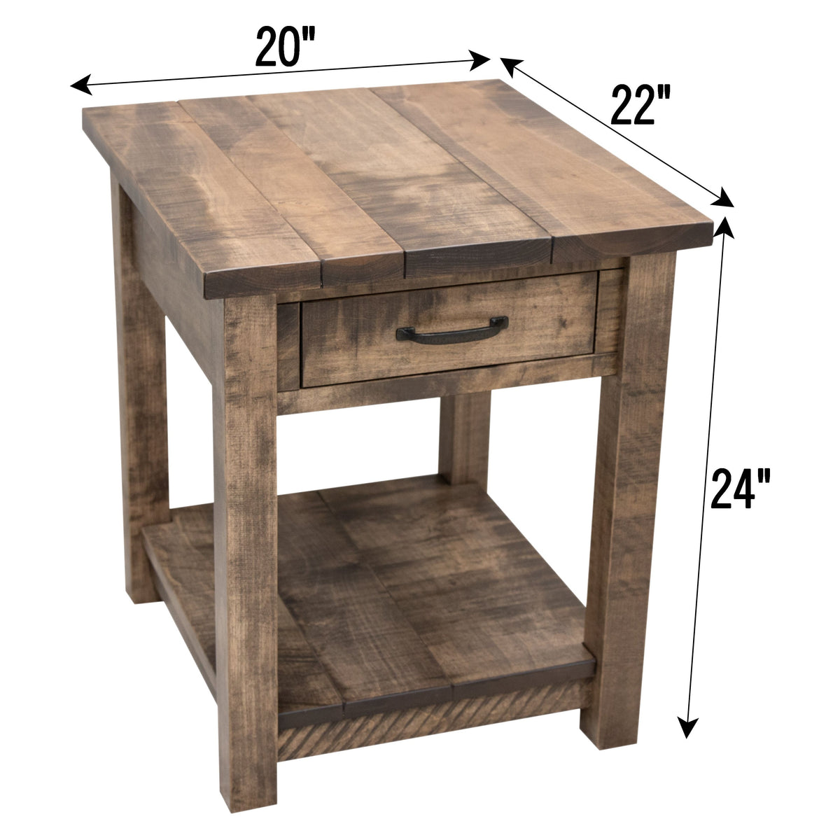 Arcadia Large Square Open End Table
