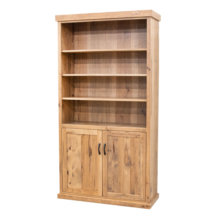 Wood Bookcase with Doors | Bookcase with Glass Doors