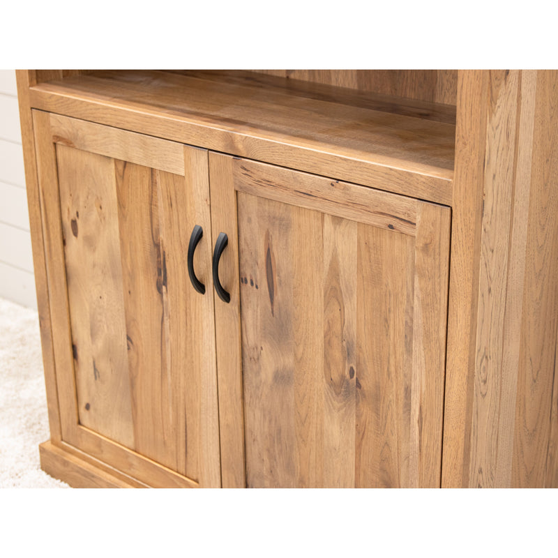 Wood Bookcase with Doors | Bookcase with Glass Doors