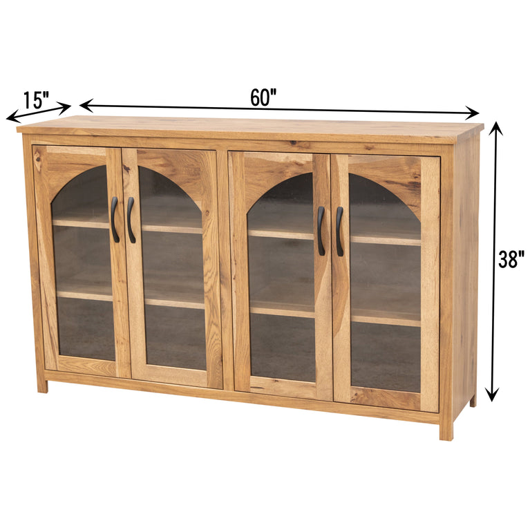 Tuscany Hickory Wood Buffet | Rustic Modern Buffet Cabinet