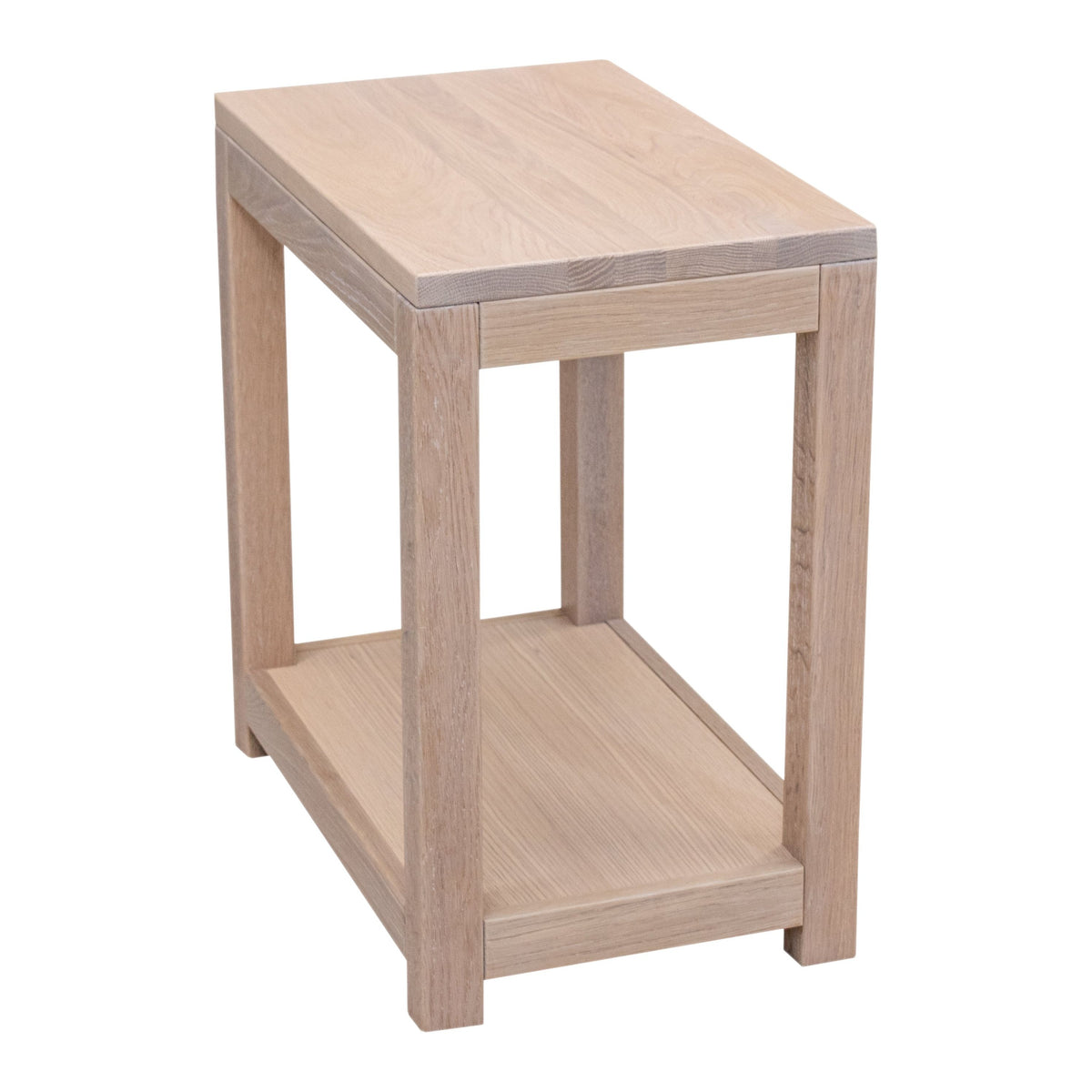 Westbrook Solid White Oak Wood Small Rectangle Open End Table