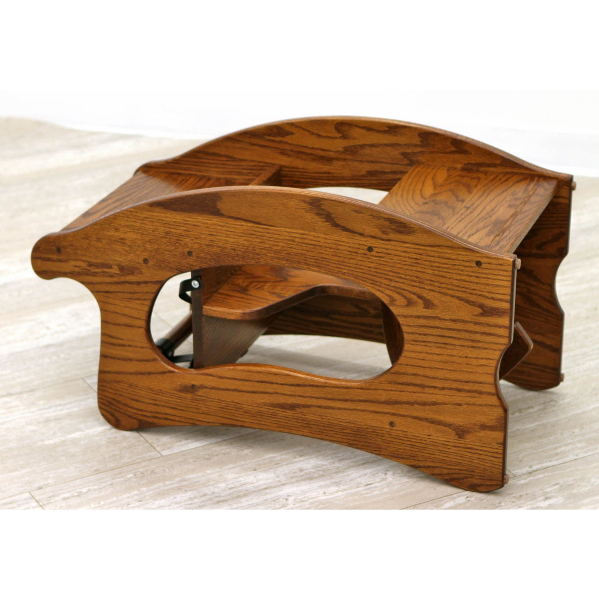 3-in-1 Oak Wood High Chair in Cherry Color