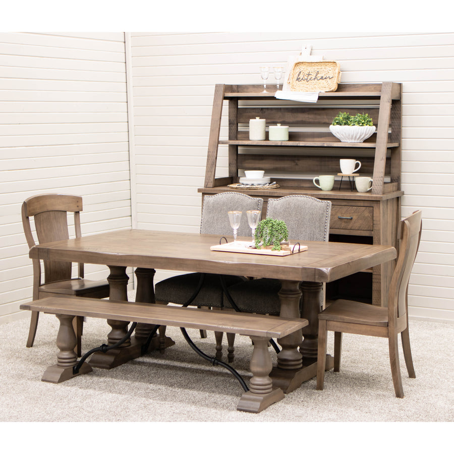 Extendable Trestle Table Designs | Solid Wood Trestle Tables