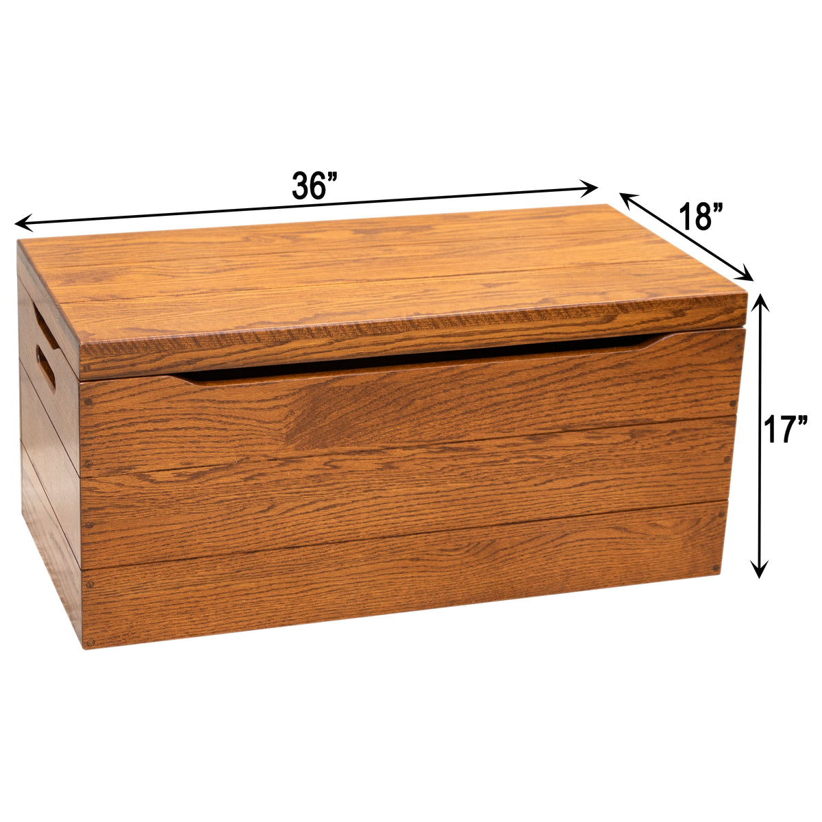 Hobby Toy Box in Solid Oak Wood