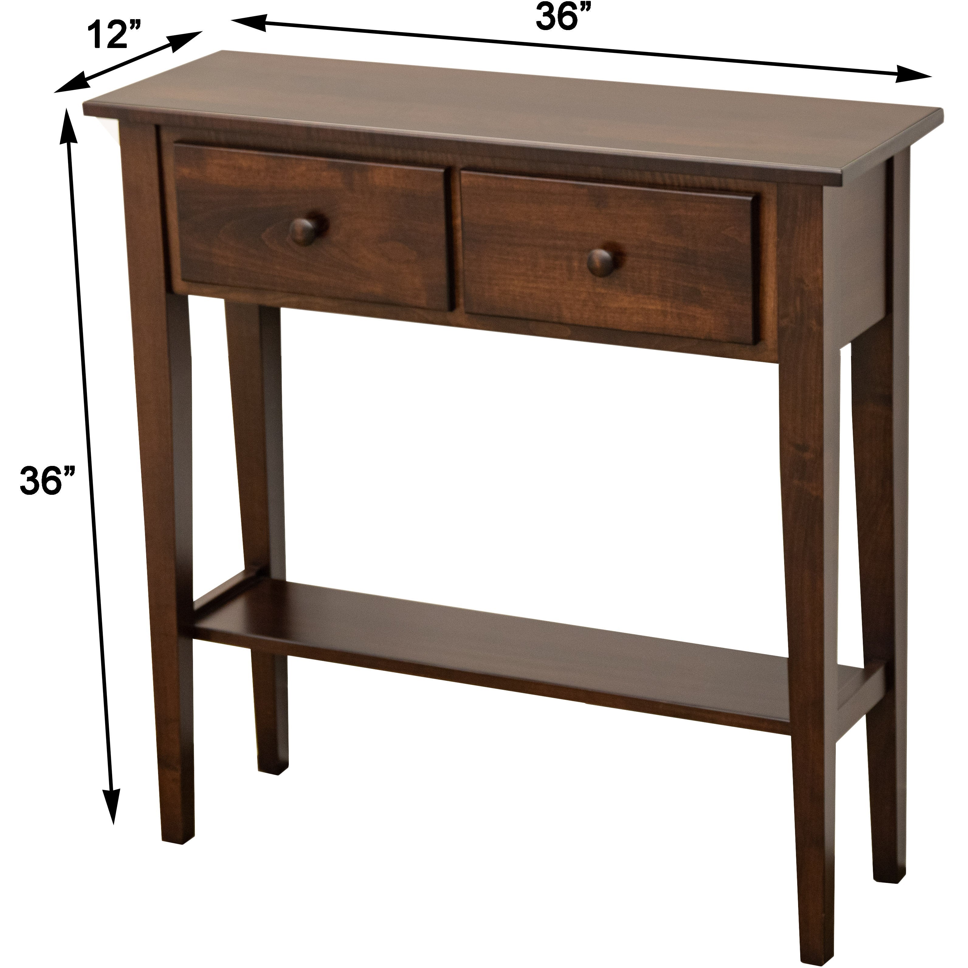 Entryway table measurements store