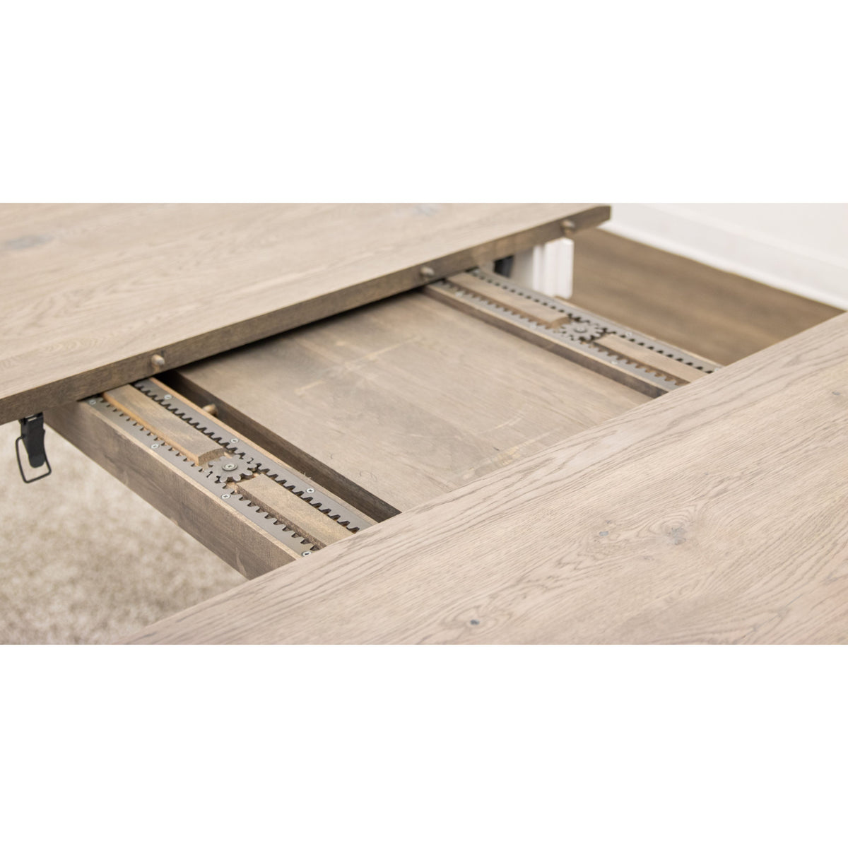 Lakeland Shaker White & Oak Small Extendable Kitchen Table