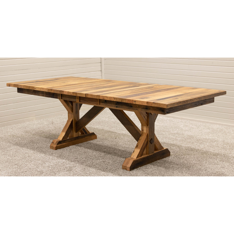 Carson Reclaimed Barnwood Extending Dining Table